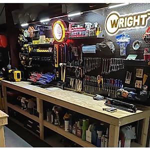 OmniWall 18 Gauge Galvanneal Metal Pegboard 16'' x 32'' OmniPanel (Includes Cleats) for Tools, Black (Black)