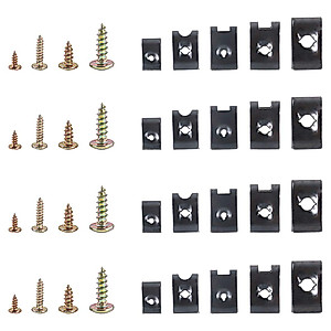 High Quality 170Pcs Auto Car U-Clip U Nut and Screw Assortment Kit for Dash Door Panel Interior SAE