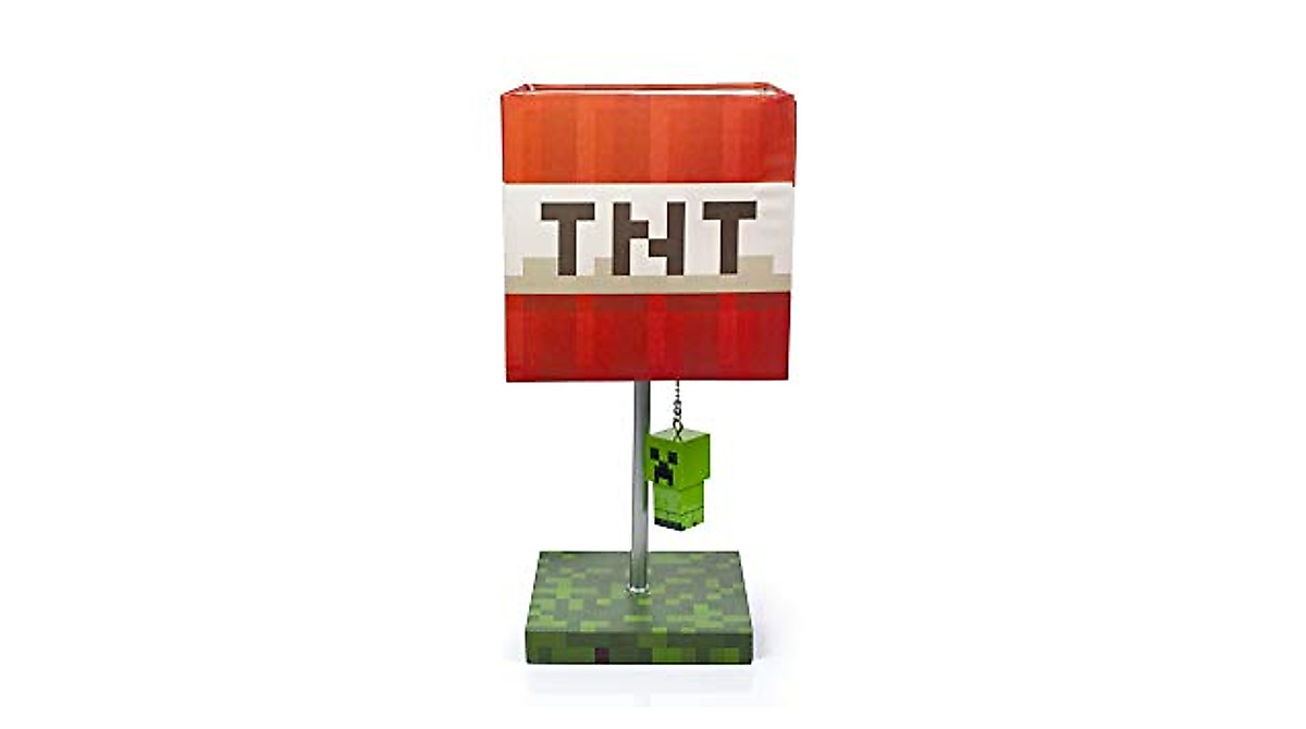 Minecraft TNT Block Desk Lamp | 14-Inch LED Light