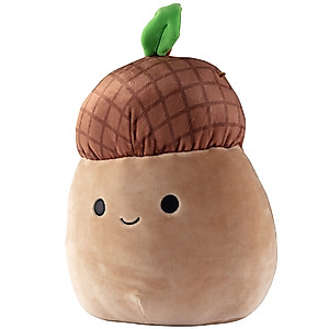 Squishmallows Original 10-Inch Mac The Acorn - Official Jazwares Plush - Collectible Soft & Squishy Holiday Stuffed Animal Toy - Gift for Kids, Girls & Boys