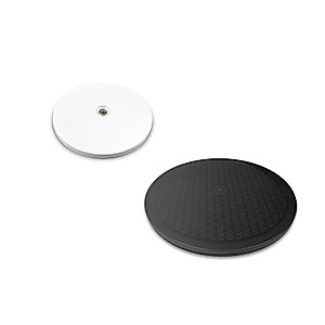 6 Inch & 12 Inch Lazy Susan Turntable Organizer - Heavy Duty Rotating Swivel Stand with Steel Ball Bearings for Cake, Kitchen Cabinets, Monitor, TV, Painting, Display