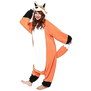 SAZAC Red Fox Kigurumi - Onesie Jumpsuit Halloween Costume