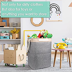 zzolee - Laundry Basket with Lid, Collapsible Laundry Hamper for Couple, with A Removable Mesh Bag, Holds Up to A Week's Worth of Clothes