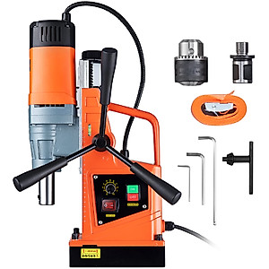 VEVOR Mag Drill Press, 1550W 2" Boring Diameter, 2922lbf Power Magnetic Drill, 500 PRM, 10-Speed, Electric Drilling Machine for Metal Surface, Industrial and Home Improvement