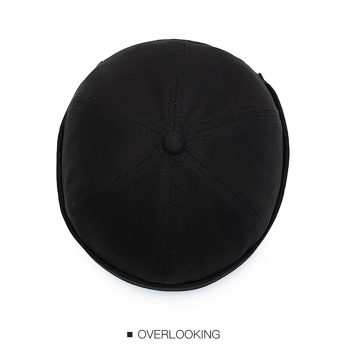 Mens Adjustable Brimless Hat Cotton Rolled Cuff Retro Docker Beanie Hat Sailor Cap Red