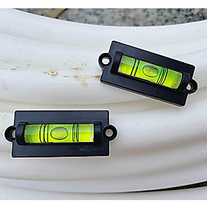 5Pcs RV Standard Level with Mounted Ear Bubble Spirit Levels for Leveling Camper, RV Travel Trailer, Car Camping, Turntable, TV Mounts, Phonograph, Tripod