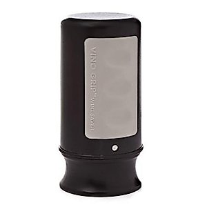 Franmara Vino Wine Saver Vacuum Pump and Stopper, Black, (Pack of 1) Rubberised Panel for Better Gripping