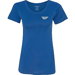 Fly Racing 356-0081M Women's Fly Pulse Tee Blue Md