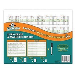 Channie's Visual Dry Erase Alphabet Magnetic Board 2 Pack