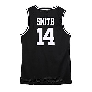 Amzdest 90s The Fresh Prince of Bel Air Academy #14 Jersey Shirt for Men and Women, Unisex Basketball Jersey for Theme Party (Black, Medium)