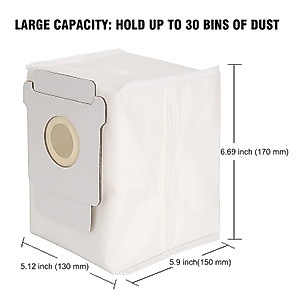 13 Pack Replacement Parts for iRobot Roomba i3 i7 j7 i4 i7+ i3+ i4 i4+ i6 i6+ i8 i8+ j7+ Plus E5 E6,I & j Series(1 Rubber Brush, 4 Filter,4 Brush,4 Dirt Disposal Bags)