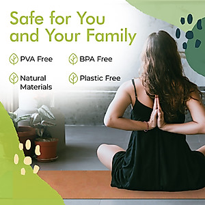 Earth Goods - Premium Eco Cork Yoga Mats - All Natural Yoga Mat Non Slip Eco Rubber & Native Cork Mat with Moisture-Resistant and Fit for Versatile Workout, 5mm x 72 inches x 24 inches