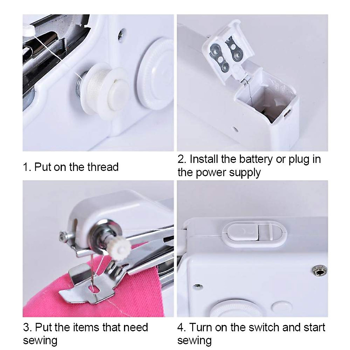 29 PCS Handheld Sewing Machine, Quick Portable Mending Machine, Electric Handy Sewing Machine, perfect for Beginners Sewing Curtain DIY Fabric Cloth Jeans Pet Clothes