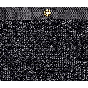 TruePower Privacy Fence Screen 6' Tall x 50'' Long - Black for Patio, Deck, Balcony, Backyard, Fence, Apartment Privacy