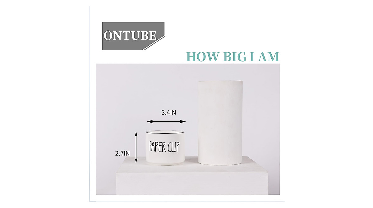Cute Ceramic Paper Clip Holder for Office and Home Organization
