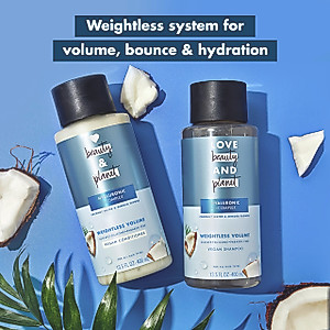 Love Beauty and Planet Weightless Volume Conditioner with Hylauronic acid Coconut Water & Mimosa Flower for Thin and Fine Hair Care 13.5 oz