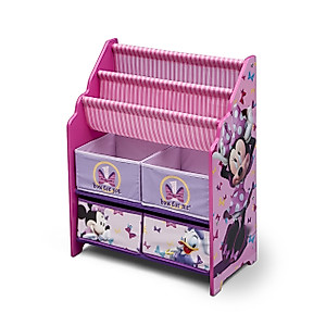 Disney Minnie Mouse Book and Toy Organizer, Multicolor
