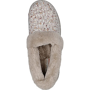Skechers Women's Cozy Campfire-Lazy Sundaze Slipper, Taupe Multi, 7.5