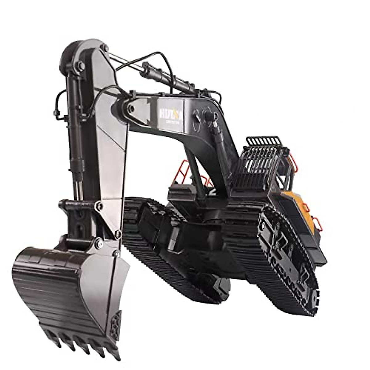 Gemini&Genius Excavator Toy for Kids, Metal Construction Vehicle Track Excavator Toy 1/50 Digger Vehicle Toy, Multi-Articular Movable Excavator Arm and 360 Degree Rotate Cab Truck Toy for Kids