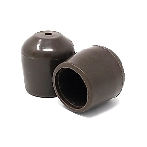 100 Pack Chair Leg Caps for Party Rental Style Plastic Folding Chairs, Fits 3/4 Inch Dia. Frame, Protect Floors Gray