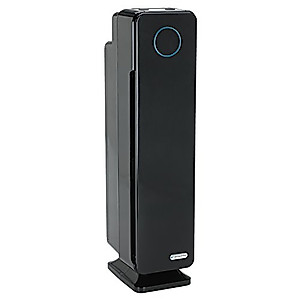 Germ Guardian AC5300B 28” 3-in-1 True HEPA Filter Air Purifier for Home, Large Rooms, UV-C Light Kills Germs, Filters Allergies, Smoke, Dust, Pet Dander, & Odors, 5-Yr Wty, GermGuardian, Black