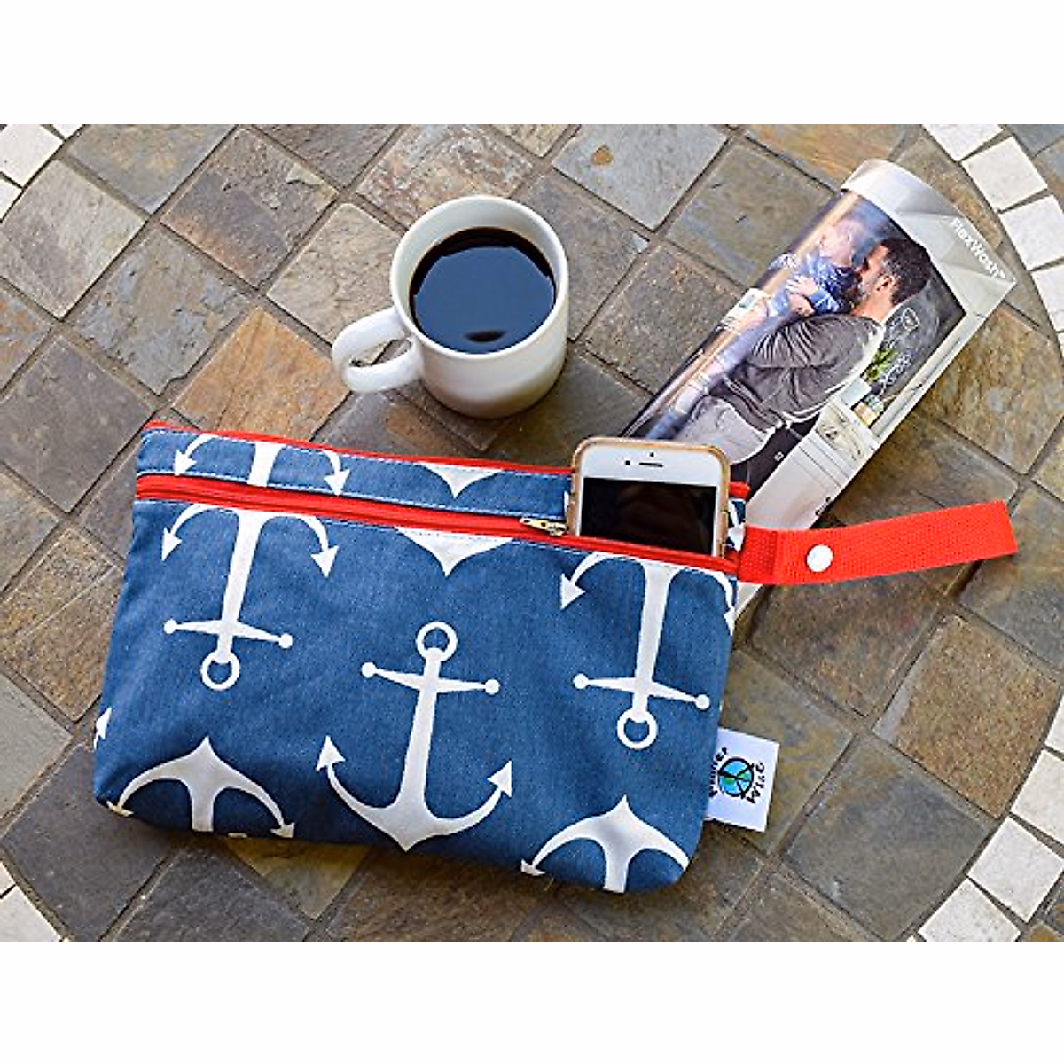 Planet Wise Far Far Away Clutch Wet/Dry Bag | Reusable Wet Bag for Swimsuit, Dirty Diapers and Everyday Travel Then A Dry Bag for The Rest | Waterproof Wet Bag Keeps The Wetness and Odors Contained