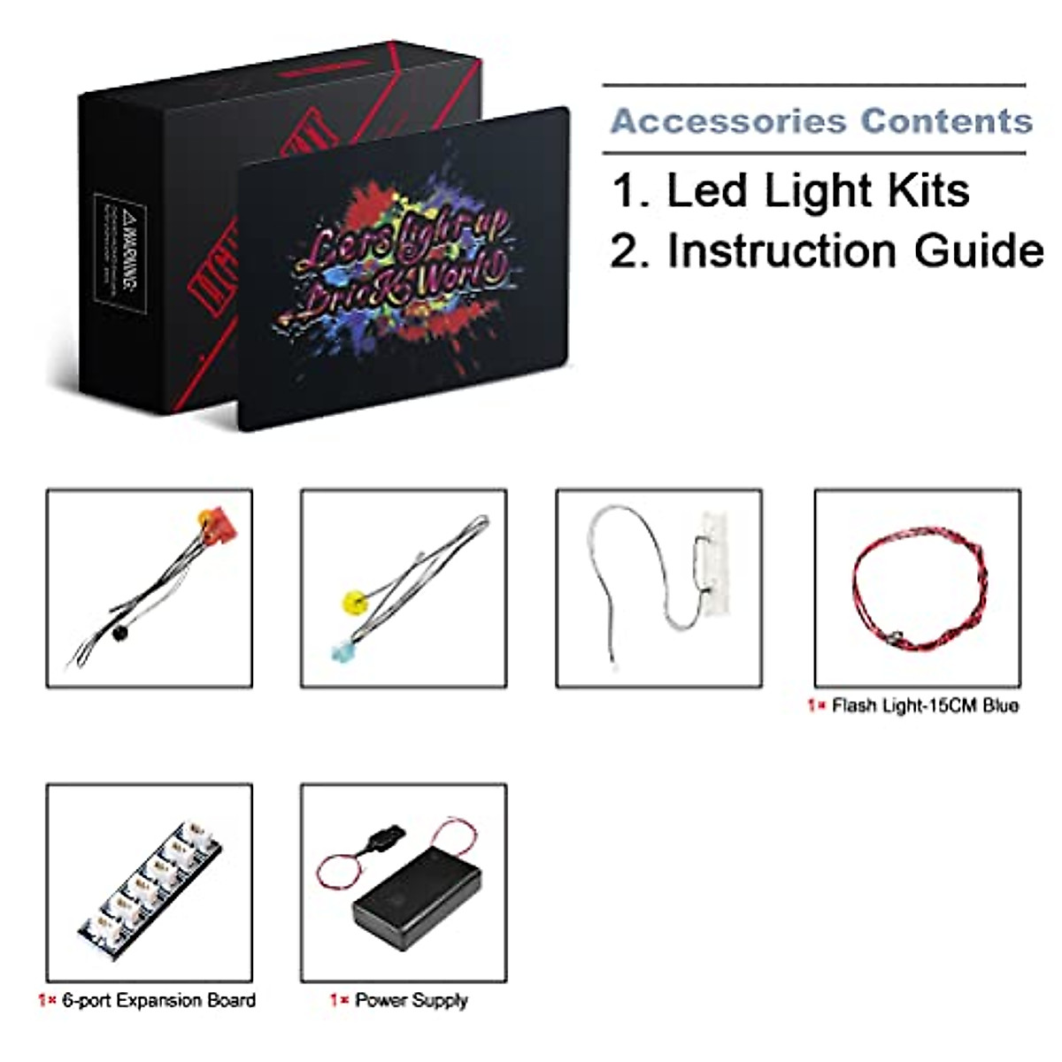 BrickBling Light Kit for Lego Minecraft The Ruined Portal 21172 Building Kit, LED Lighting for Lego Minecraft Set (No Model, Only Lights)