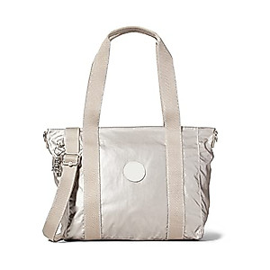 Kipling ASSENI S Small Tote with Detachable Shoulder Strap - Metallic Glow