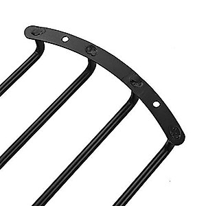 Bluecell Black Color Metal Car Bar Grille Audio Speaker Subwoofer Grill Grille Cover Protector (10" 4 bars)