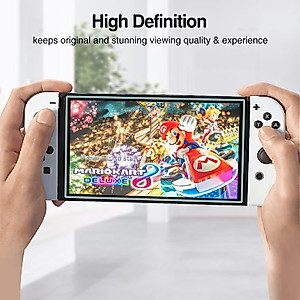 ProCase 3 Pack Screen Protector Compatible with Nintendo Switch OLED, Tempered Glass Screen Film Guard Rounded Edge Real Glass Screen Protector for Nintendo Switch Oled 2021