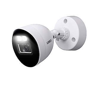 Lorex C884DA Indoor/Outdoor 4K Ultra HD Smart Deterrence CVI Wired Bullet Security Camera, Color Night Vision, Dual Warning LED Lights, Siren, Camera Only (M. ) (Renewed)