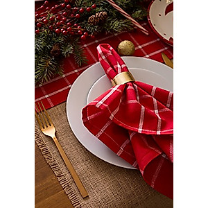 DII Jute Burlap Collection Kitchen Tabletop, Placemat Set, 13x19, Solid Natural, 6 Count