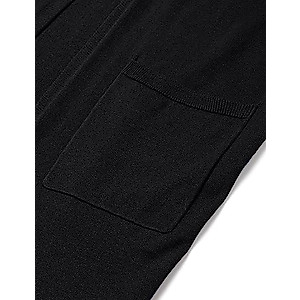 Amazon Essentials Women's Lightweight Longer Length Cardigan Sweater (Available in Plus Size), Black, 3X