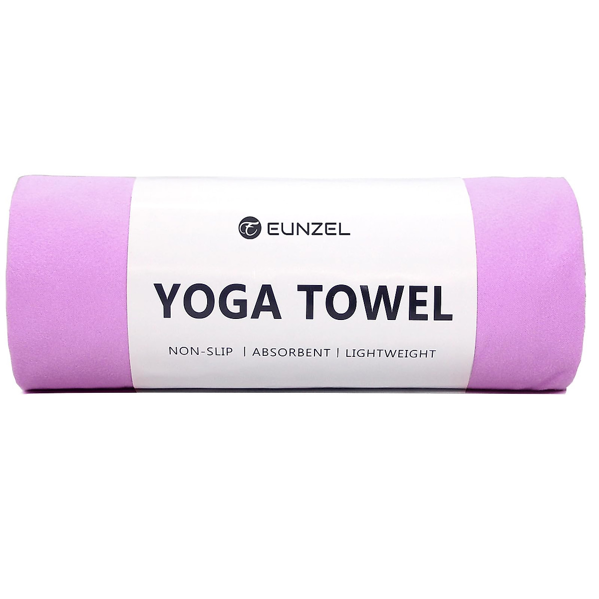Eunzel Hot Yoga Towel Non Slip Yoga Mat Towel Non-Slip Sweat Absorbent Microfiber Towel for Hot Yoga, Pilates and Workout 72" x 26.5", Purple