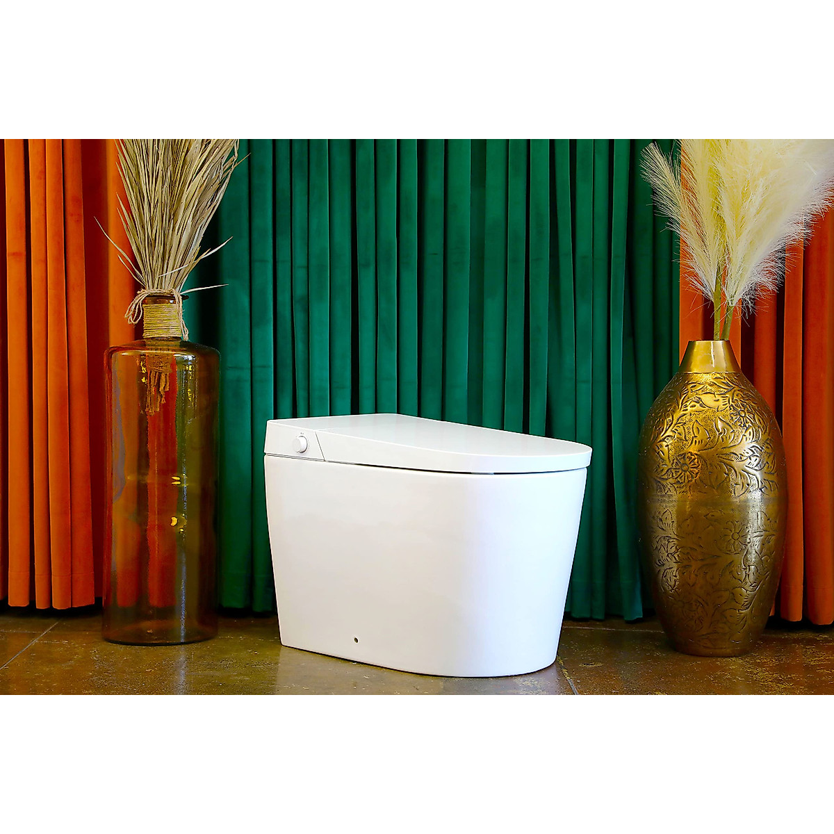 ALPHA BIDET UXT Pearl Bidet Toilet Combination | 1.28GPF Smart Toilet w/Next Gen Bidet | ADA Chair Height | Automatic Lid and Seat | Automatic Flushing | Endless Warm Water | 3 Year Warranty