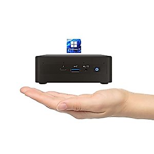 Intel NUC11PAHi7 Mini PC/HTPC,Mini Computer Windows 11,Four-Core i5 1135G7 - Up to 4.2 GHz Turbo,NVMe SSD DDR4 RAM,WiFi 6,BT 5.2 Thunderbolt 3,8K Support,Quadruple Monitor(16GB+256GB)