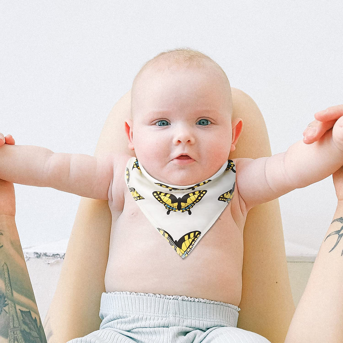 WESOTE Baby Bandana Drool Bibs for unisex，12 Pack Baby Bibs for Teething and Drooling，Organic Cotton Bib for Boys Girls