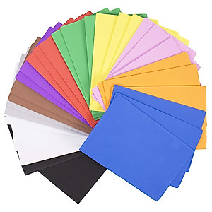 Horizon Group USA 30 Rainbow Colorful Foam Sheets 5X 8.5, Multipack Assorted Vibrant Colors, Great for DIY Craft Projects, Multicolor