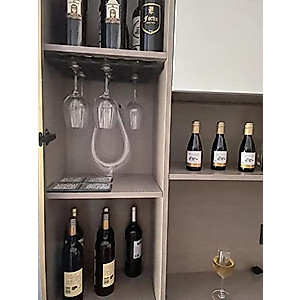 Diamond Glass Coasters for Coffee Table - Crystal Coasters for Drinks, Cup Coaster Set Silver Decor for Bar and Home Parties (4x4 inch, Square Silver)