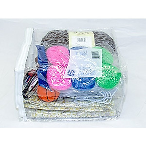 Oreh Homewares Heavy Duty Vinyl Zippered See-Through Storage Bags (Clear) for Jewelry, Shirts, Cosmetics, Arts & Crafts Supplies and Much More! (9" x 11" x 7") 3 Gallon 8-Pack