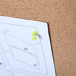 VIZ-PRO Cork Notice Board, 36 X 24 Inches, Silver Aluminium Frame