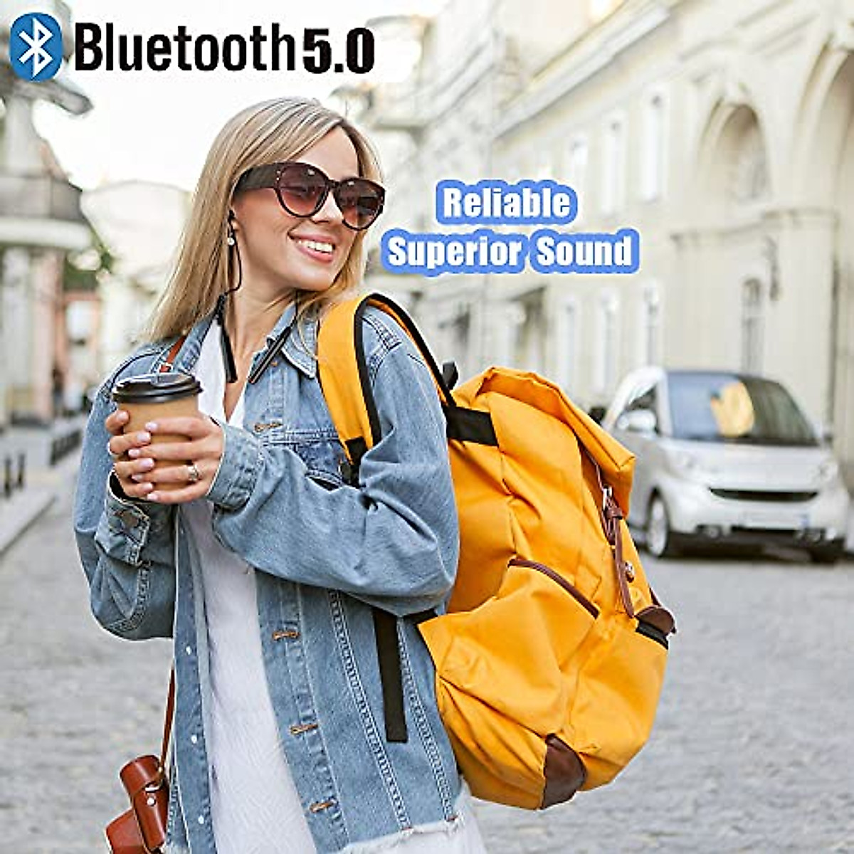 SICCOO Bluetooth Sleep Headphones Wireless Earbuds Soft in-Ear for Sleeping, 30 Hours Music Time Headsets for Insomnia,Side Sleeper - Black