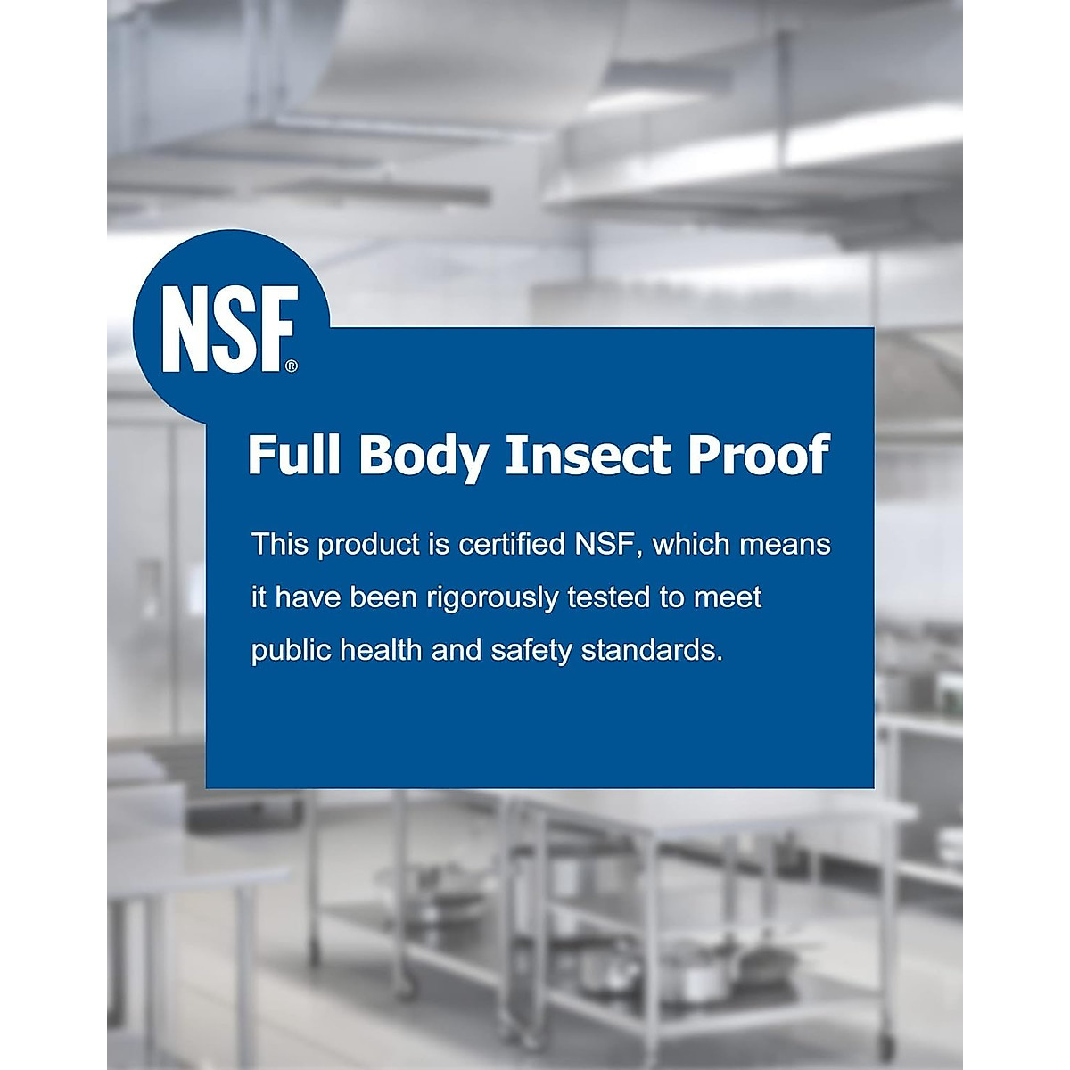 6 Pack Full Size Hotel Pan, Commercial Catering Hotel Pan, [NSF Certified][with Handle & Lid] Commercial Stainless Steel 6 Inch Deep Anti-Jamming Steam Table Pan