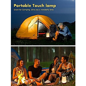 TLAOTNIY Dimmable Night Light Lamp, 𝘾𝙤𝙡𝙤𝙧 𝘾𝙝𝙖𝙣𝙜𝙞𝙣𝙜 𝘽𝙚𝙙𝙨𝙞𝙙𝙚 𝙉𝙞𝙜𝙝𝙩 𝙇𝙞𝙜𝙝𝙩𝙨 for Kids, Touch Sensor Control Table Light Lamp for Bedroom with Rechargeable Battery -Remote