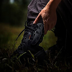 TACTIMAN Pocket Folding Knife Survival Gear Tactical Knife with Liner Lock Stainless Steel Blade in Black Oxidation G10 Handle Reversible Pocket Clip Gifts for Men Dad Husband