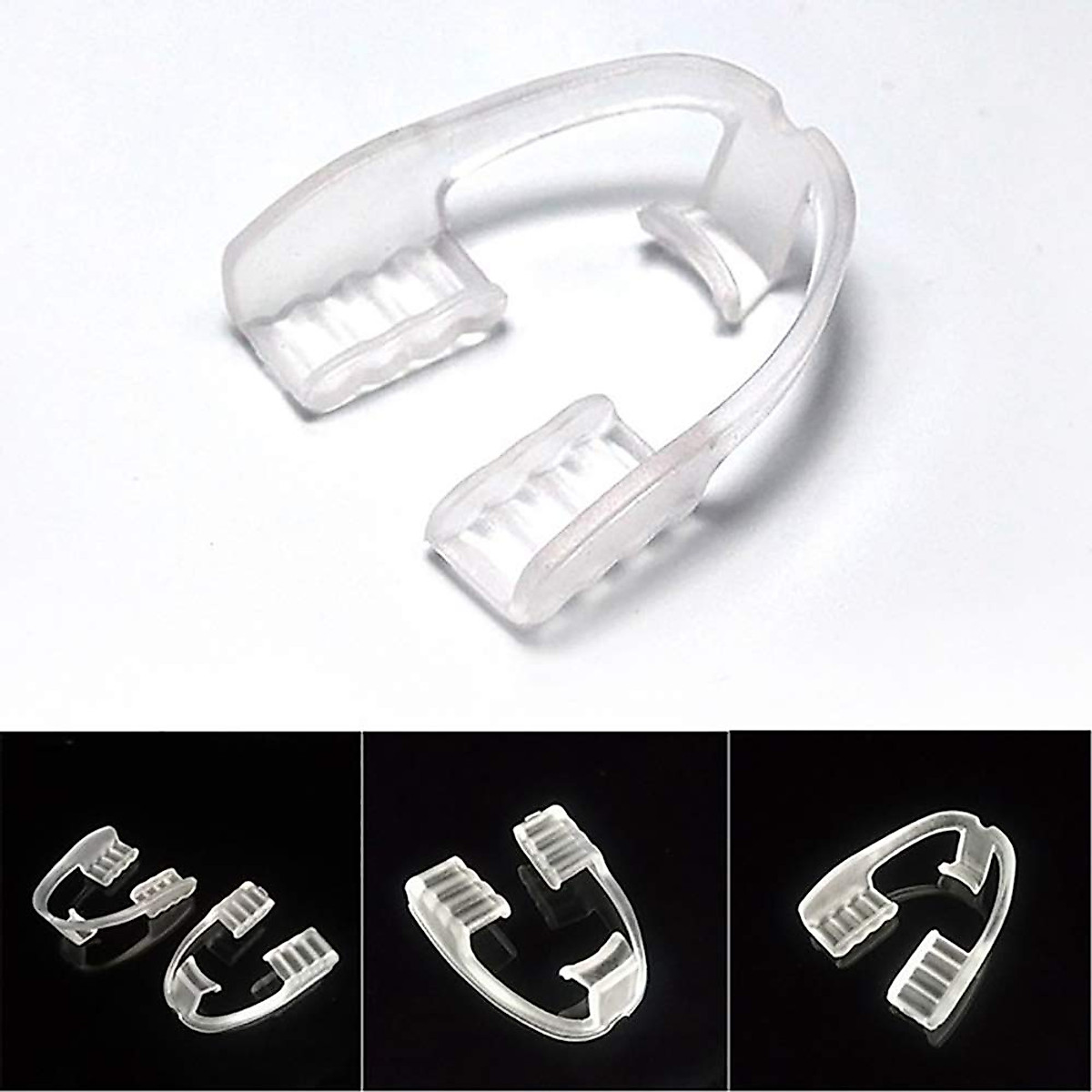 SJJLY Food Grade Dental Mouth Guard Sleeping Aid Tool Bruxism Splint Oral Care Tooth Protector Dental Health Teeth Brace