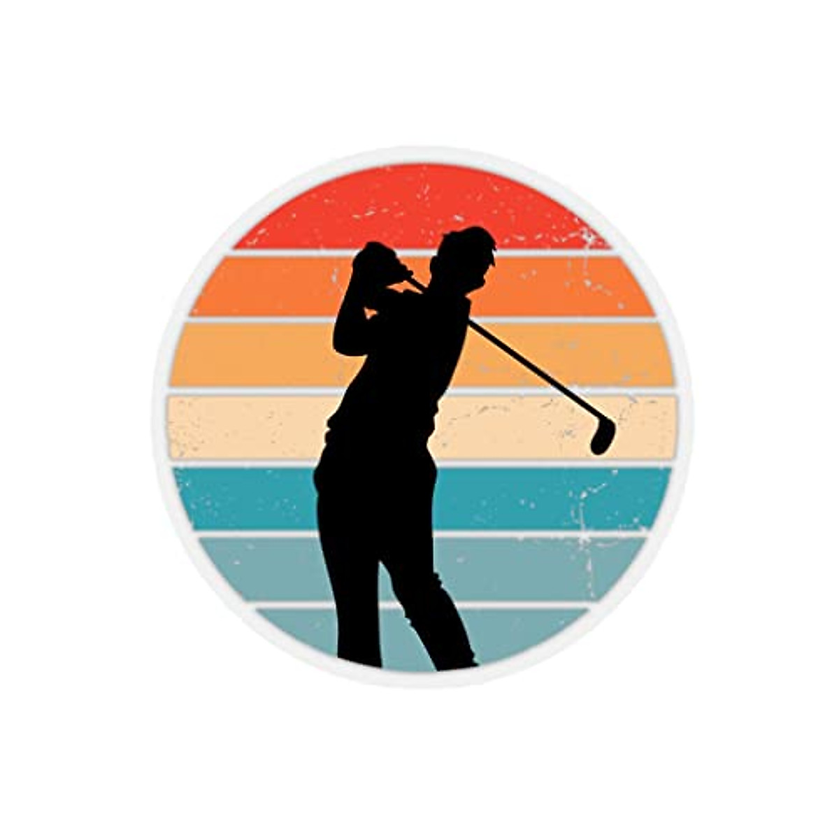 Teegarb Letter Blanket Sticker Decal Hilarious Golfing Golfer Husband Player Sarcasm Introvert Humorous Athletes Stickers for Laptop Car 6" × 6" / White