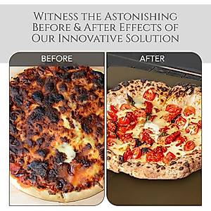 Premium Pizza Stone for Oven | Small But Expandable By Purchasing Two or More | Perfect Crispy Crusts | Durable Pizza Steel Stone | Deluxe Pizza Stone Offering Easier Cleaning, Handling and Storage