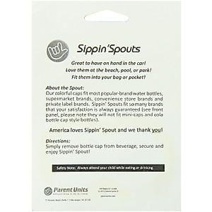 Parent Units New Sippin' Spout, Colors may vary 2 Count (Pack of 1)