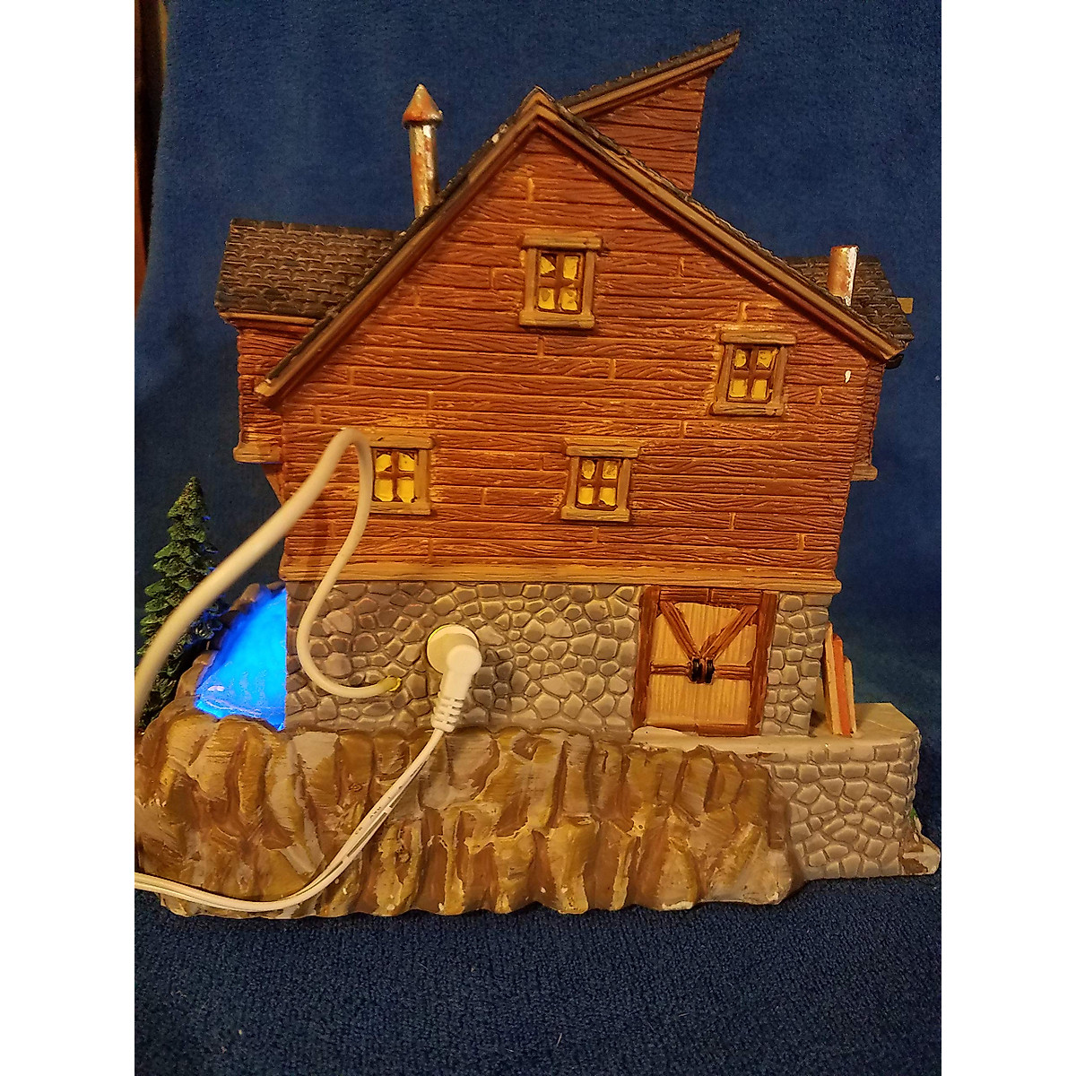 Lemax Village Collection Anderson Valley Mill With Adaptor # 15248